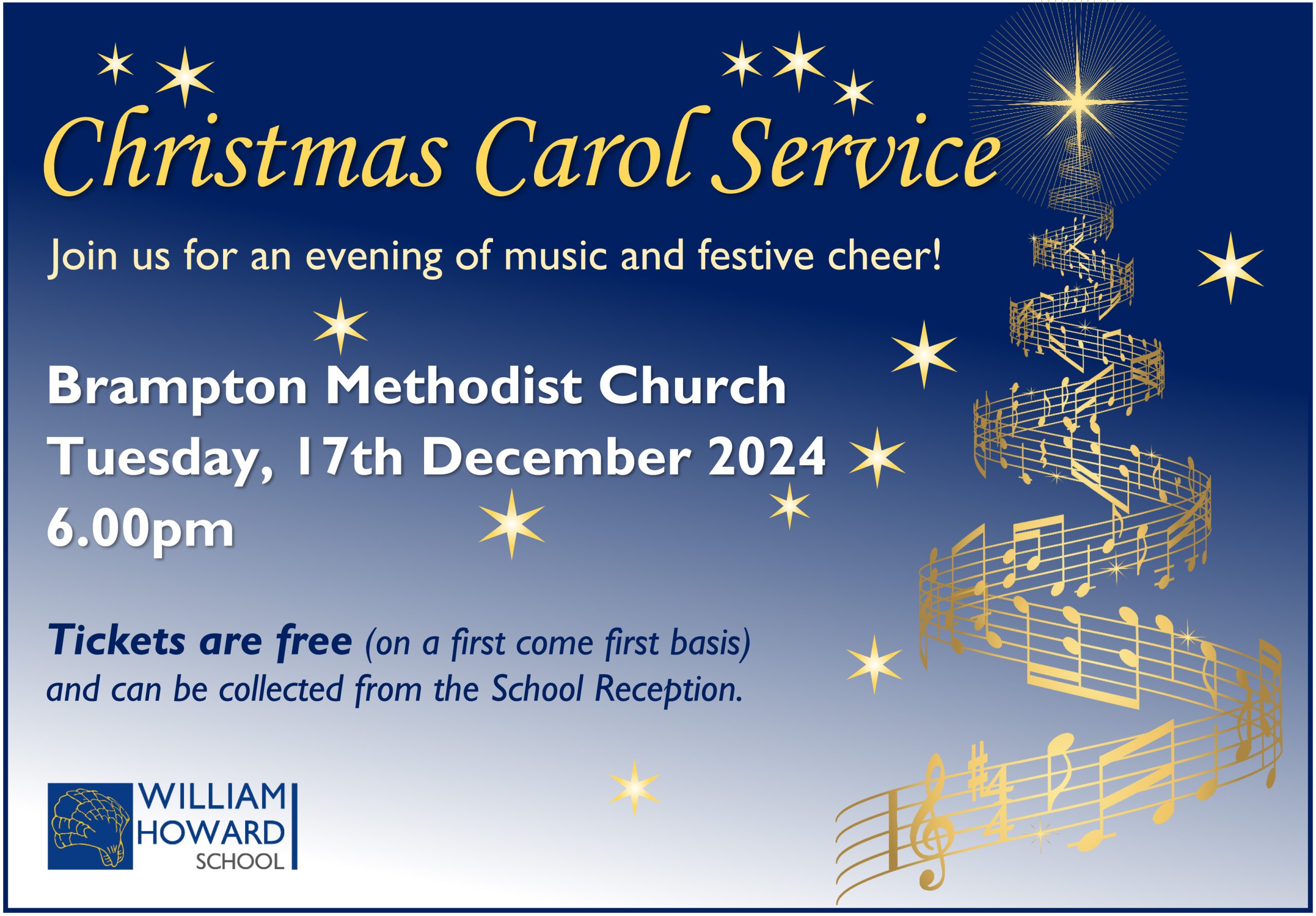 Carol Concert Tickets Available - William Howard School